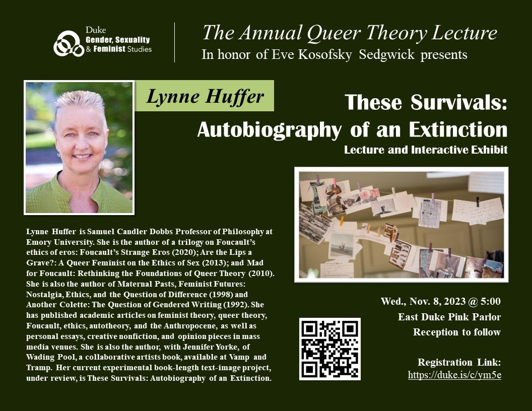 Eve Kosofsky Sedgwick | 2023 Duke Queer Theory Lecture in Honor of Eve ...